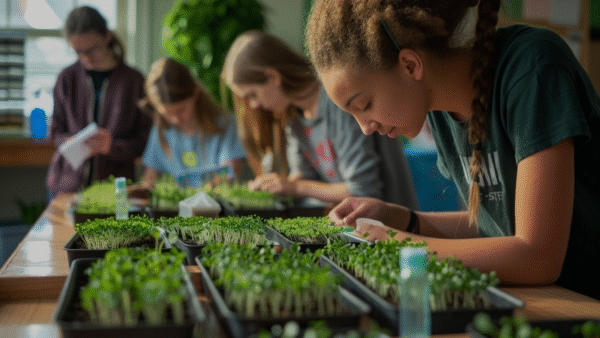 Microgreens Farming in Schools: Teaching Sustainable Food